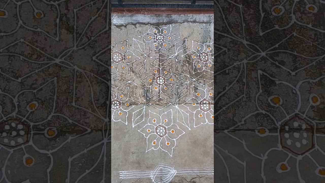 21*11 mandara puvvula muggu ela vundo cheppandi ☺️ #sankranthimuggulu # ...