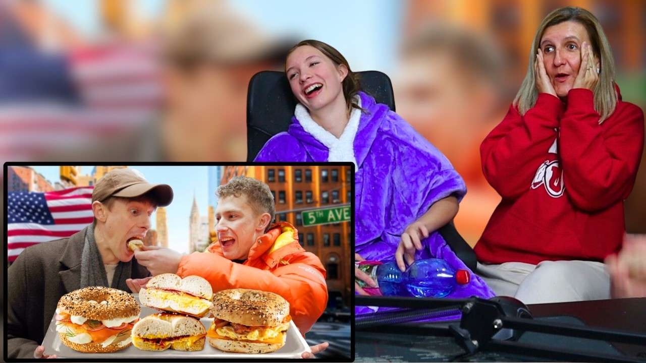 Graham Family Reacts To The BEST Bagels in New York - YouTube