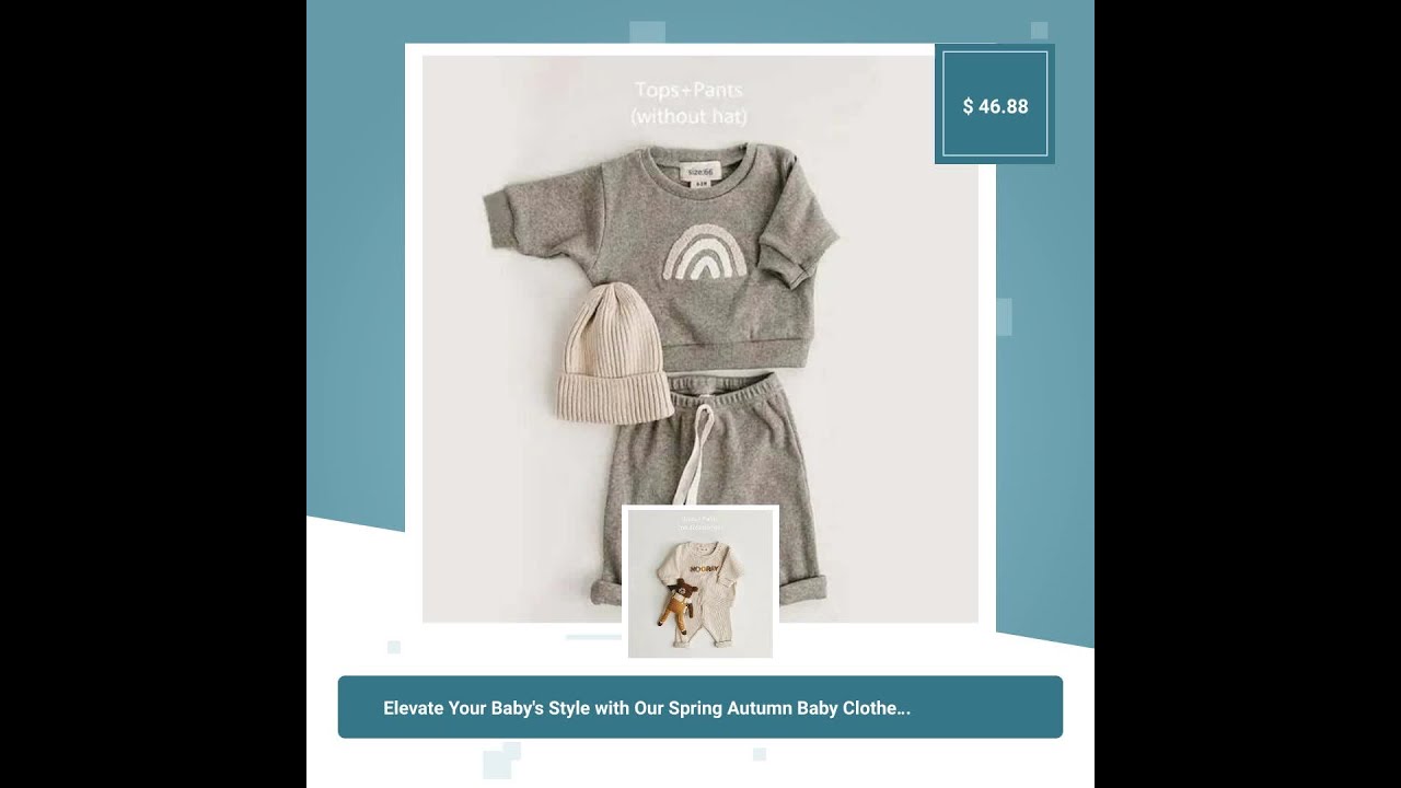 Elevate Your Baby's Style with Our Spring Autumn Baby Clothes Set ...