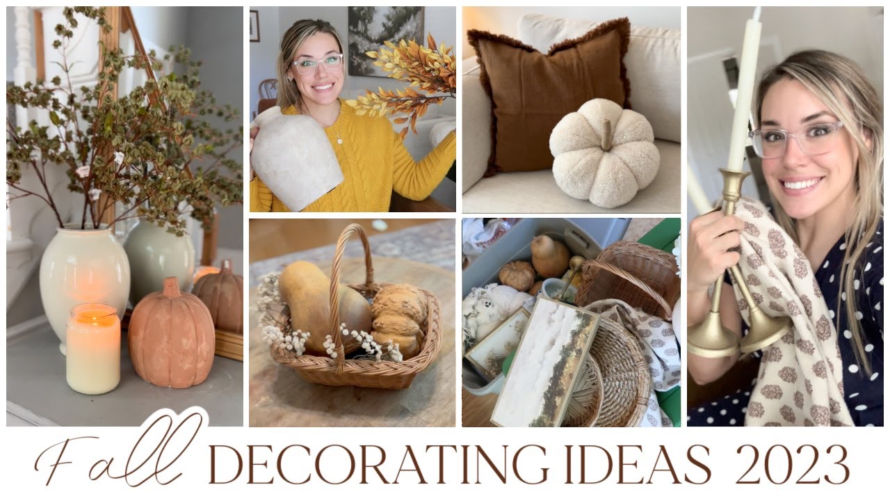 FALL DECOR HAUL 2023 + FALL DECORATING IDEAS | go through my fall decor ...