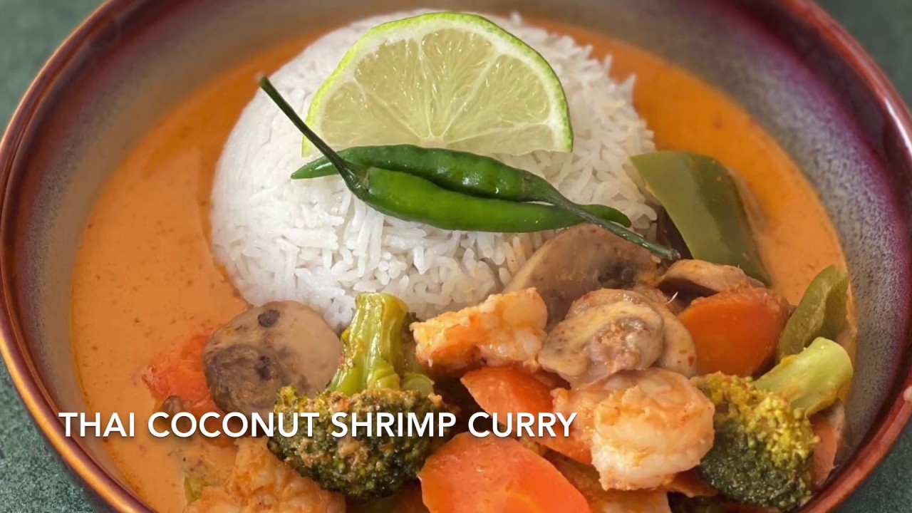 How to make homemade Thai coconut shrimp curry. - YouTube