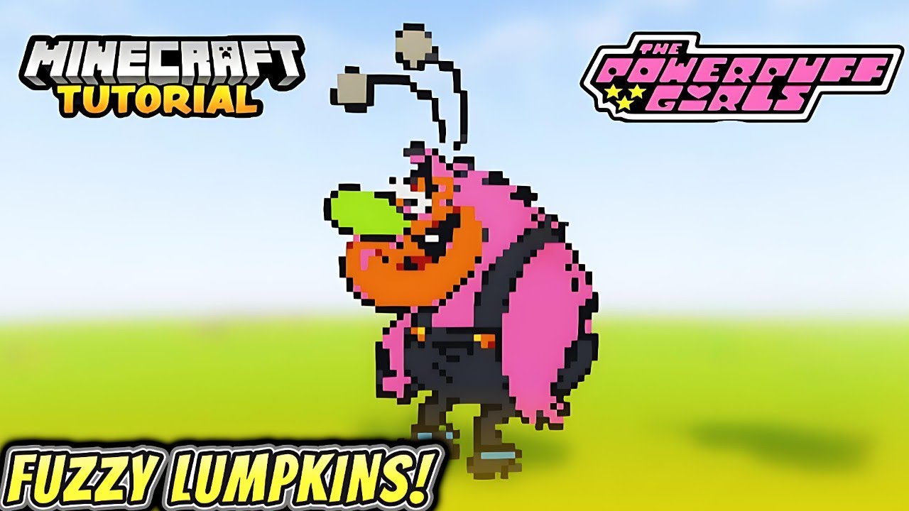 Minecraft Pixel Art - Fuzzy Lumpkins - YouTube