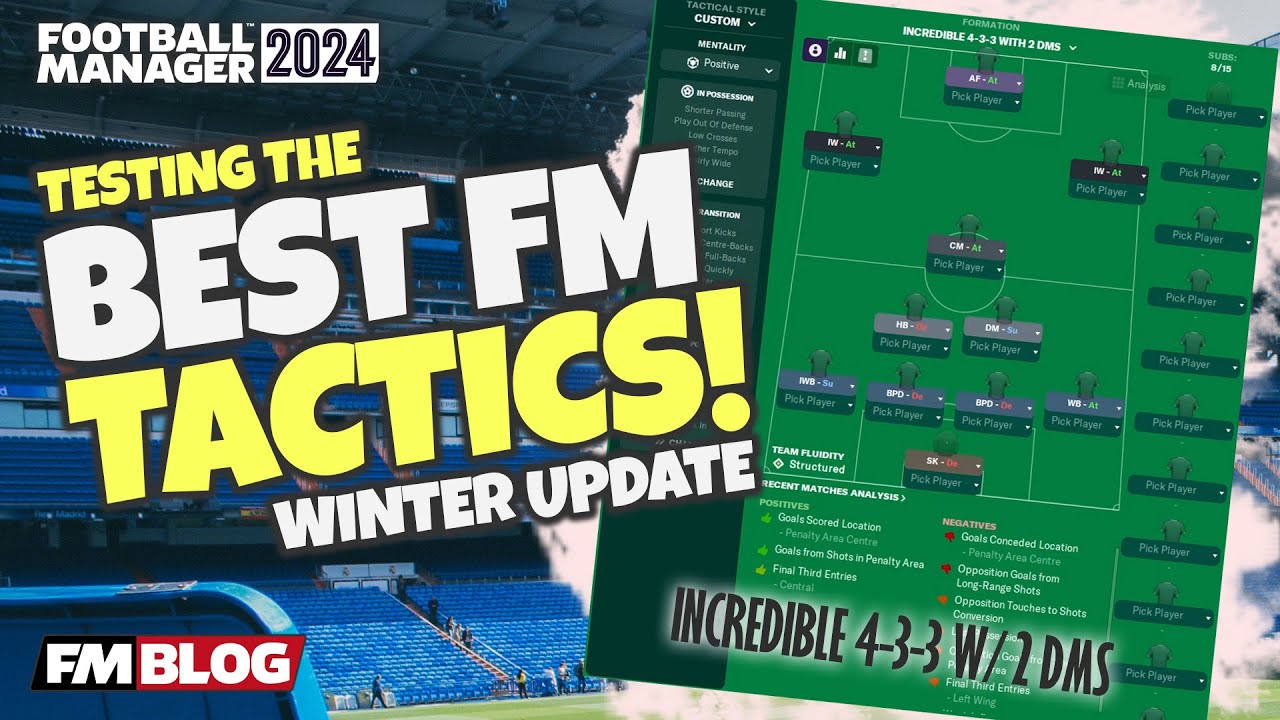 INCREDIBLE 4-3-3 w/ 2 dms | Testing the Best FM24 Tactics | Football ...