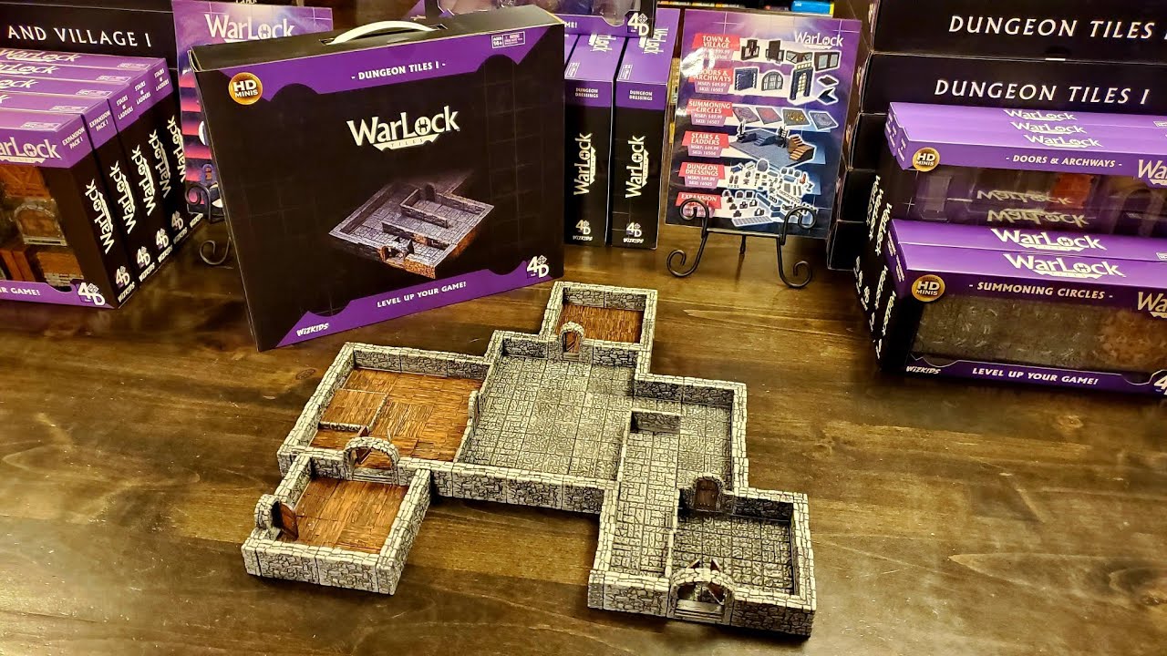 WizKids WarLock Dungeon Tiles 1 Review - YouTube
