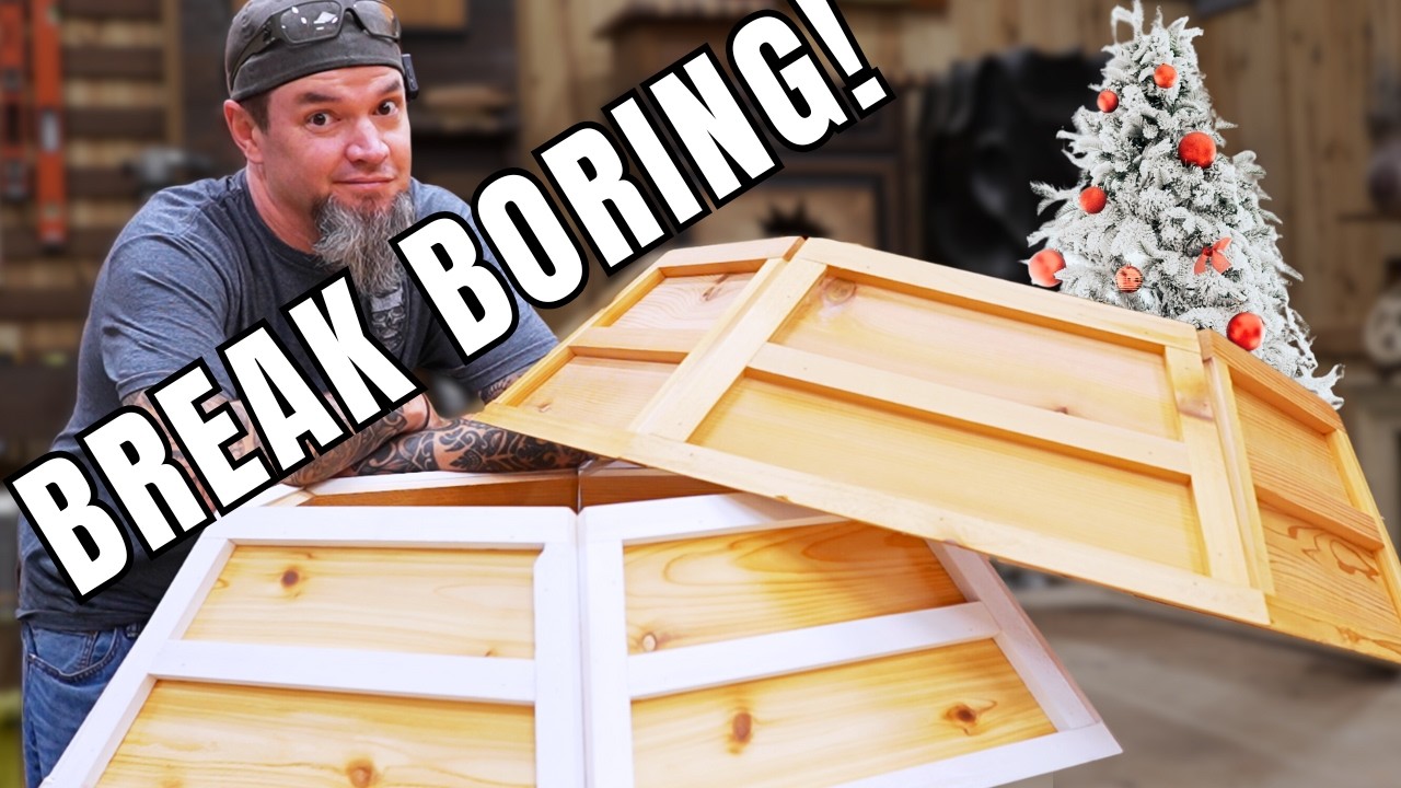 DIY Collapsible Tree Skirt | Space-Saving Holiday Decor - YouTube