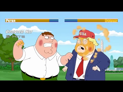 Peter Griffin vs Donald Trump...with healthbars