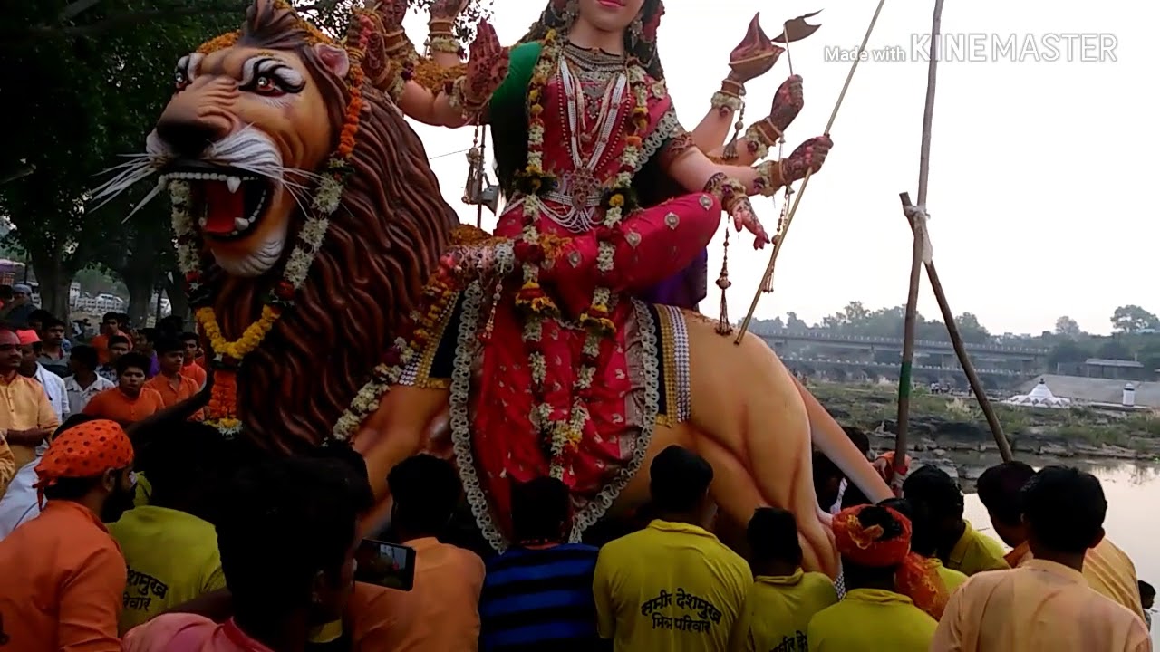 Arvi naka durga mata visarjan 13 foot mata arvi naka arvi naka - YouTube