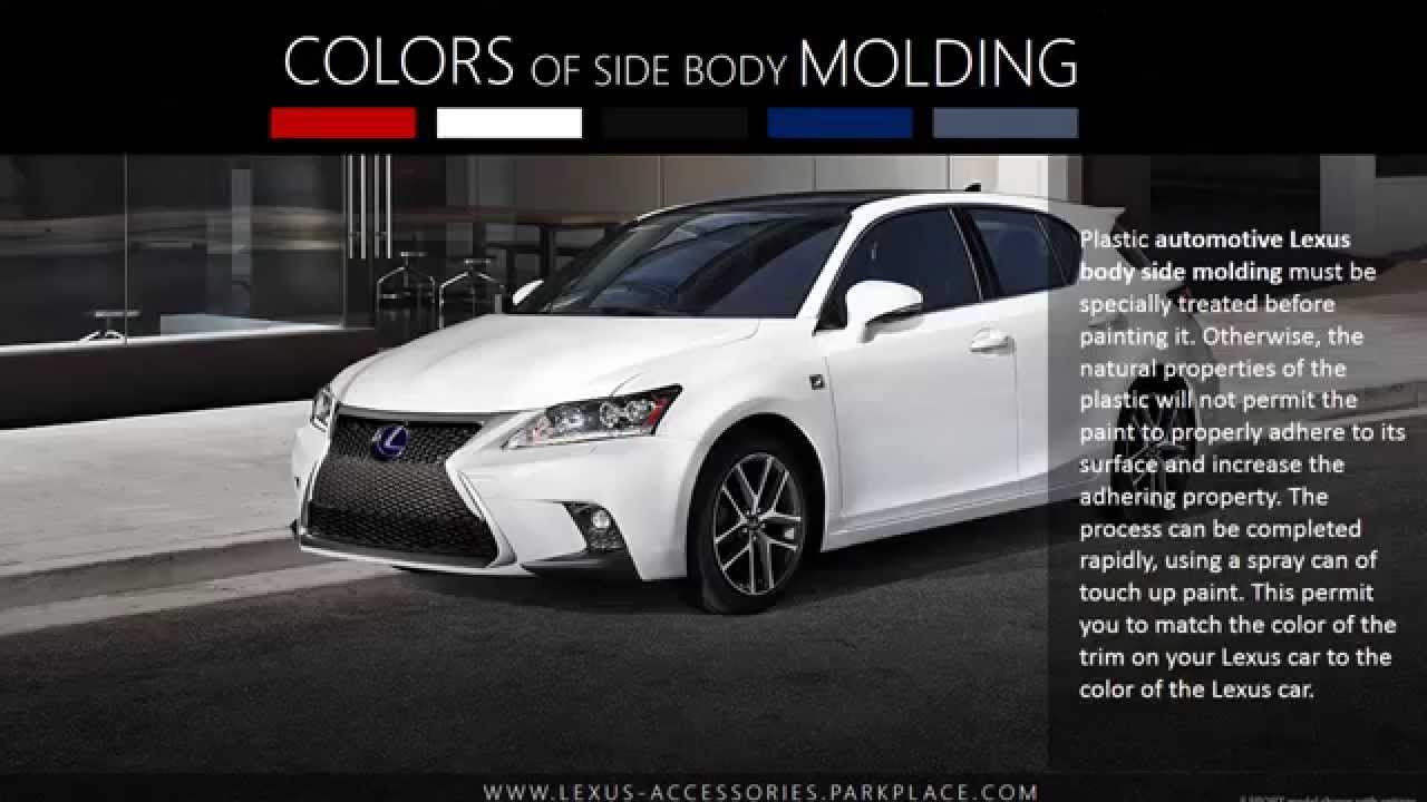 How to Paint Lexus Side Body Molding Park Place - YouTube
