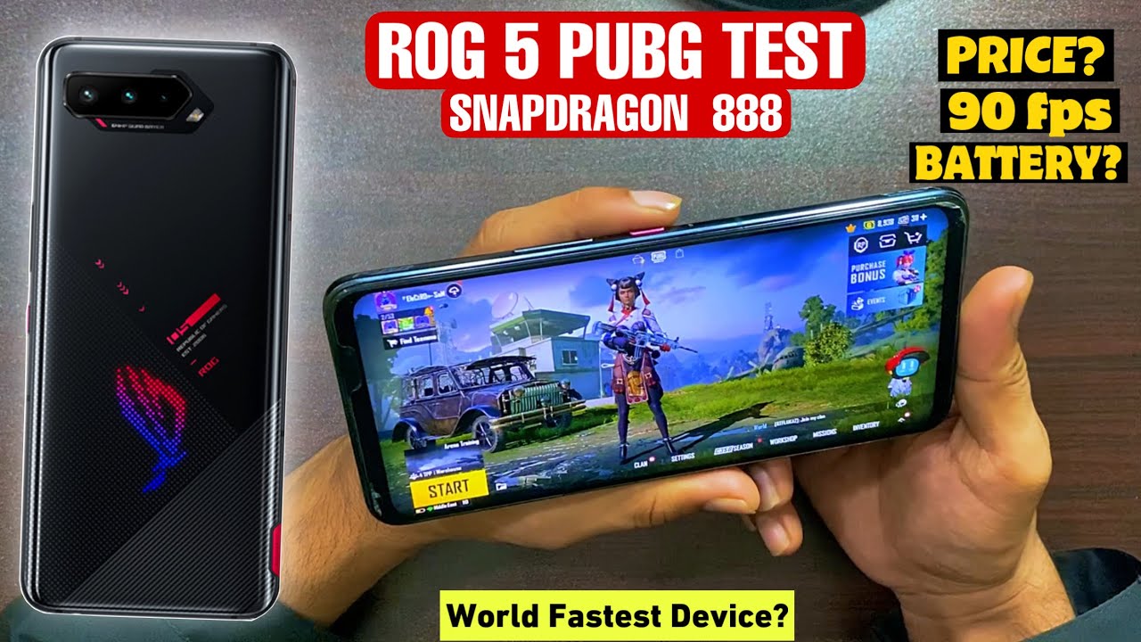 Asus ROG 5 PUBG Test 2022 | Price? | Real 90fps? | Battery? | World ...