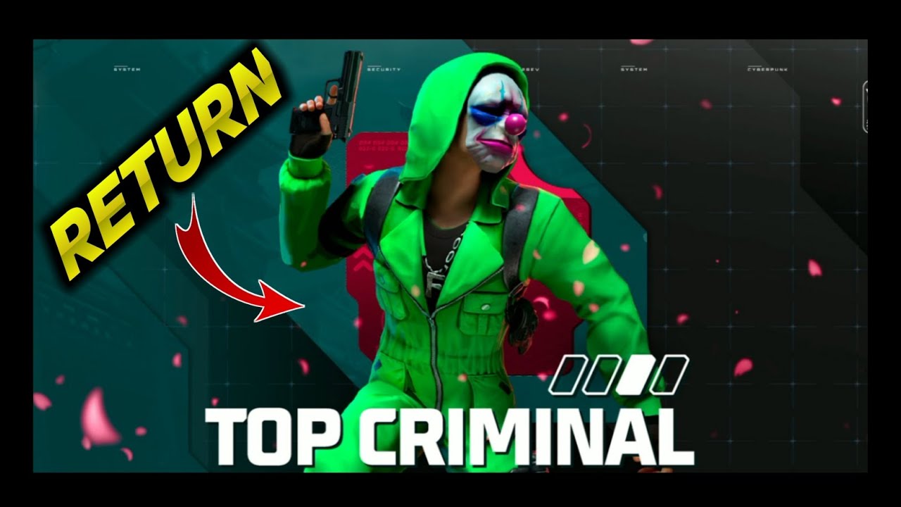 Top criminal bundle rerun in free fire || upcoming event in free fire # ...