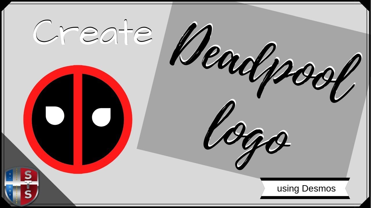 Desmos Art: Learn how to create a simple Deadpool logo using Desmos ...
