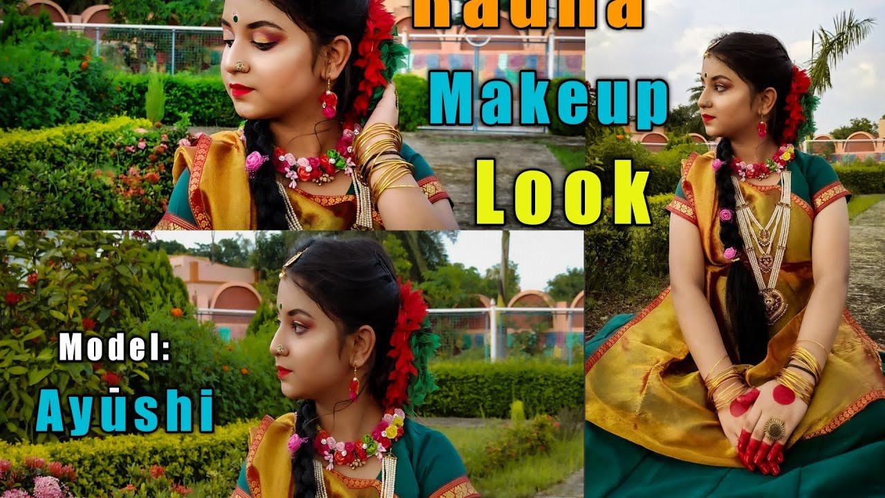 Radha Makeup look full tutorial step by step 💄💄Rikta's World..... - YouTube