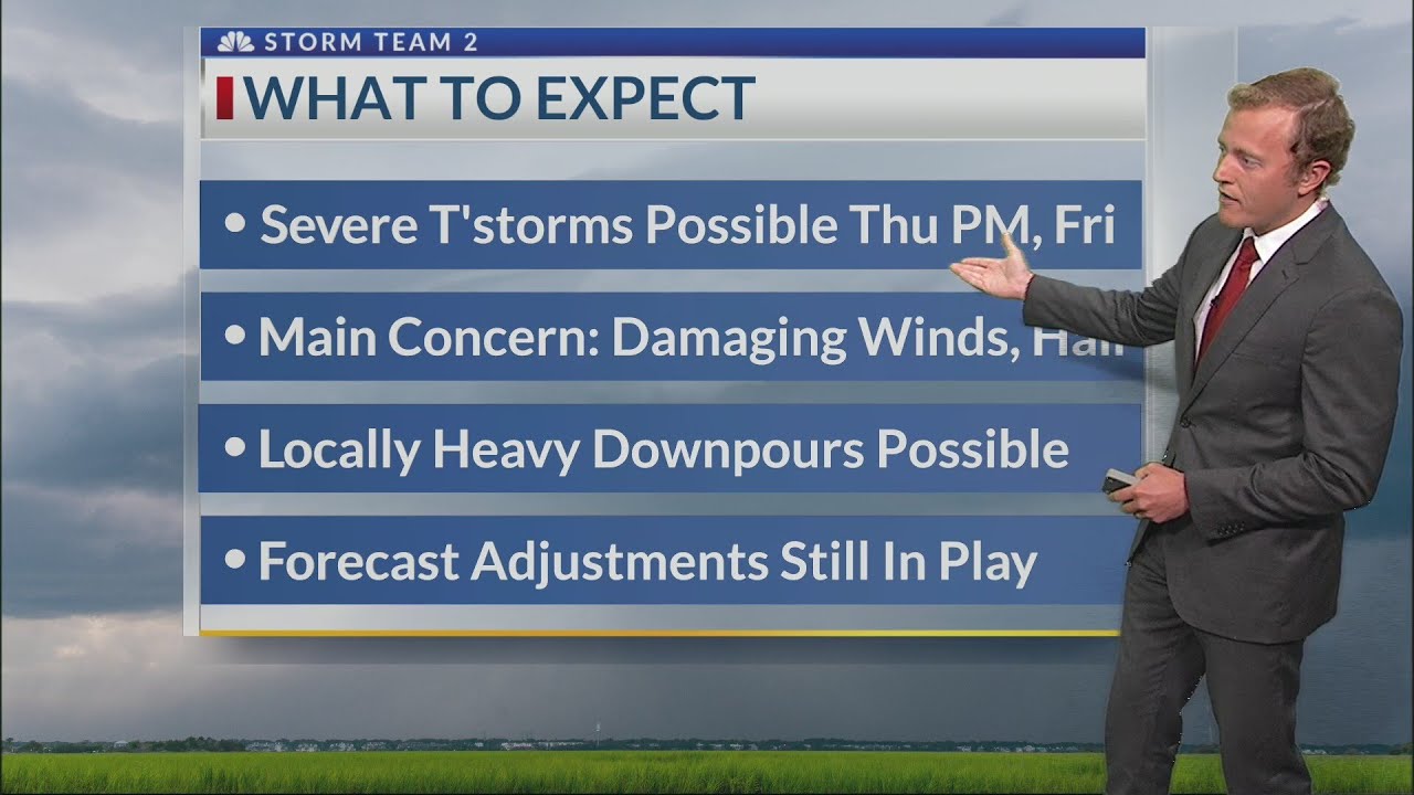 Storm Team 2 tracking possible Thursday night storms - YouTube