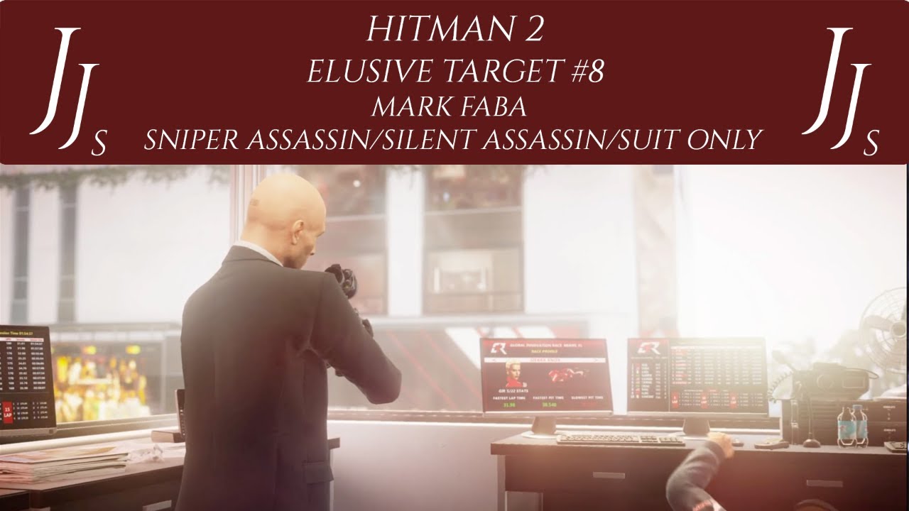 Hitman 2: Elusive Target #8 - Mark Faba (Sniper Assassin, SASO) - YouTube