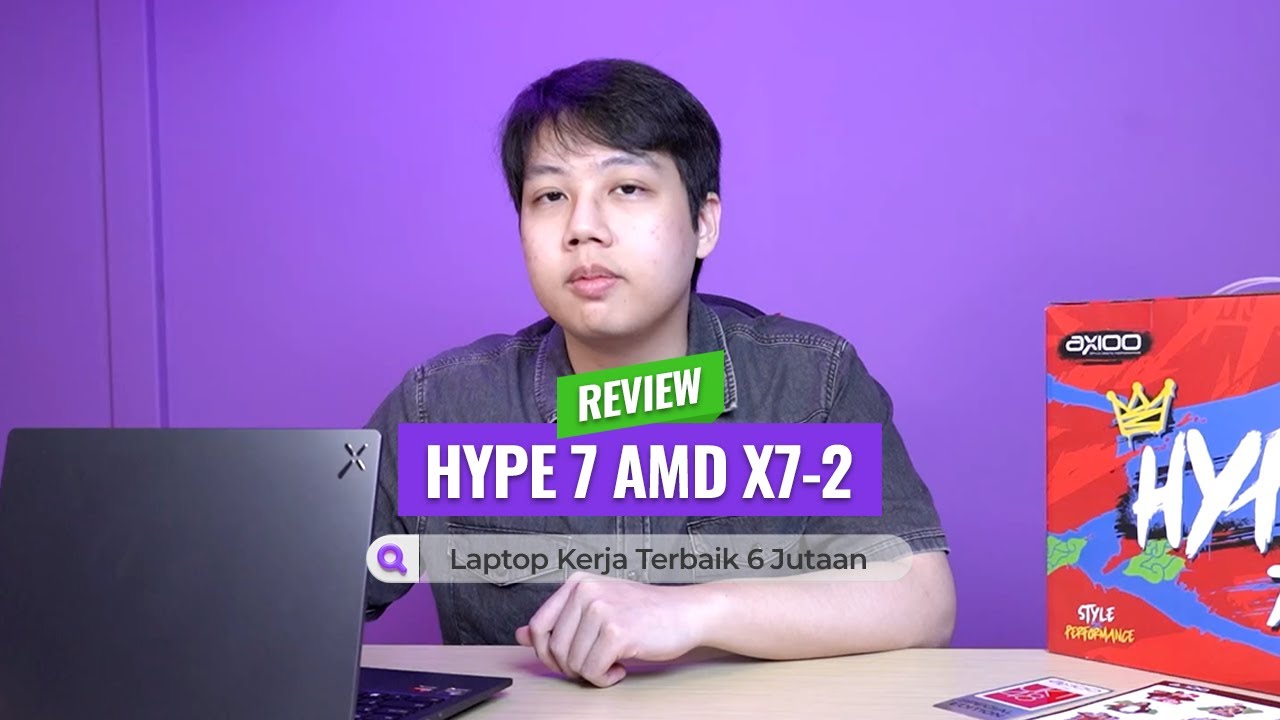Review Axioo Hype 7 AMD X7-2 | Laptop Baru dengan AMD Ryzen™ 7-5825U! - YouTube
