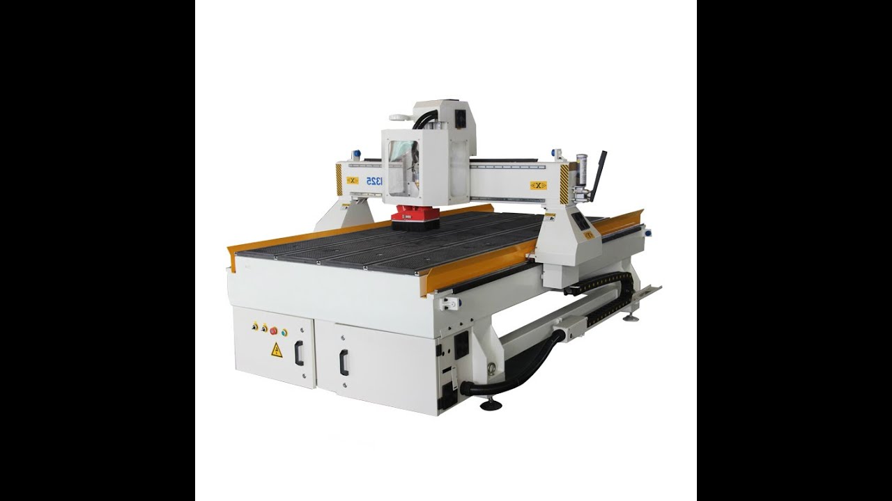 SEQUOYATEC CNC Router 4*8 1325 for woodwork routing - YouTube