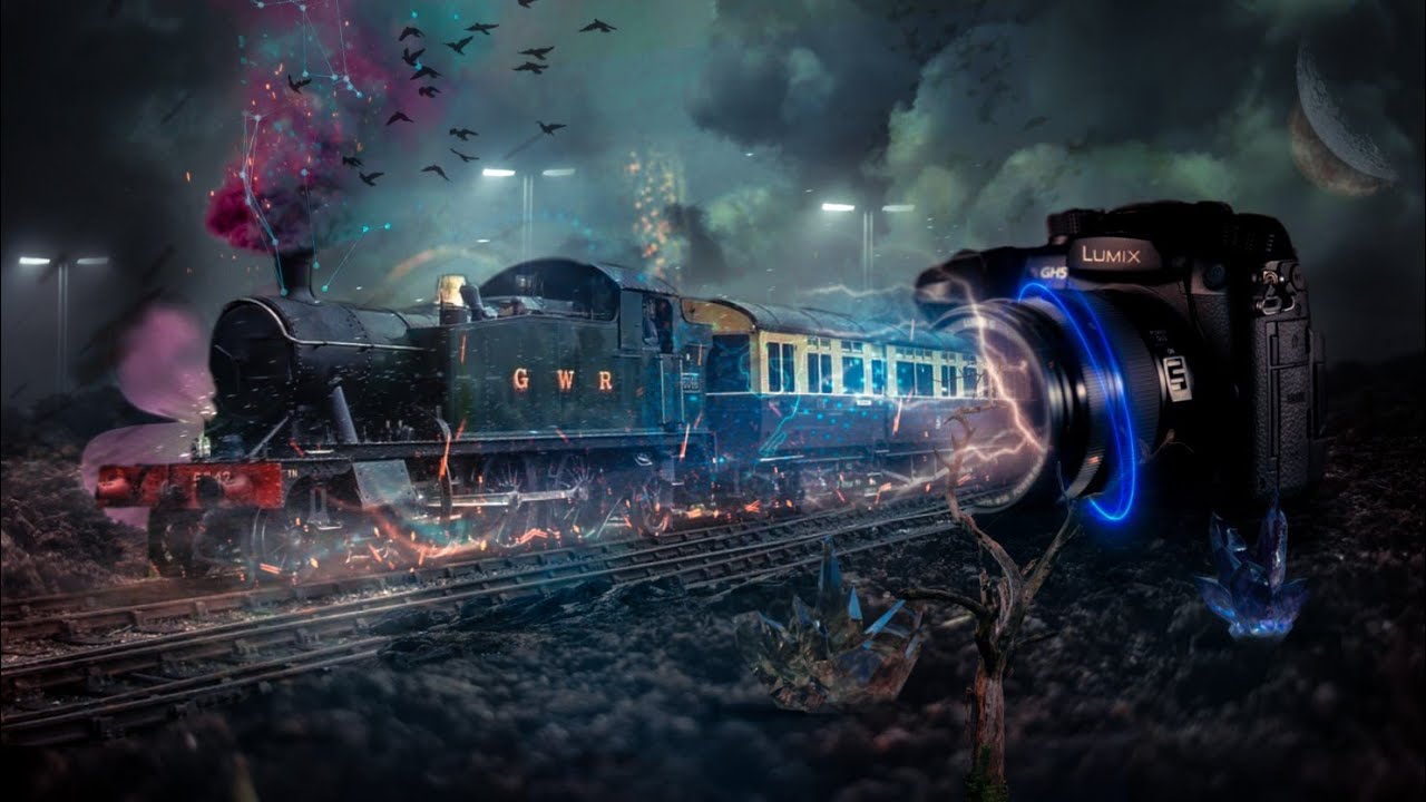 Awesome picsart edit (train photo manipulation) - YouTube