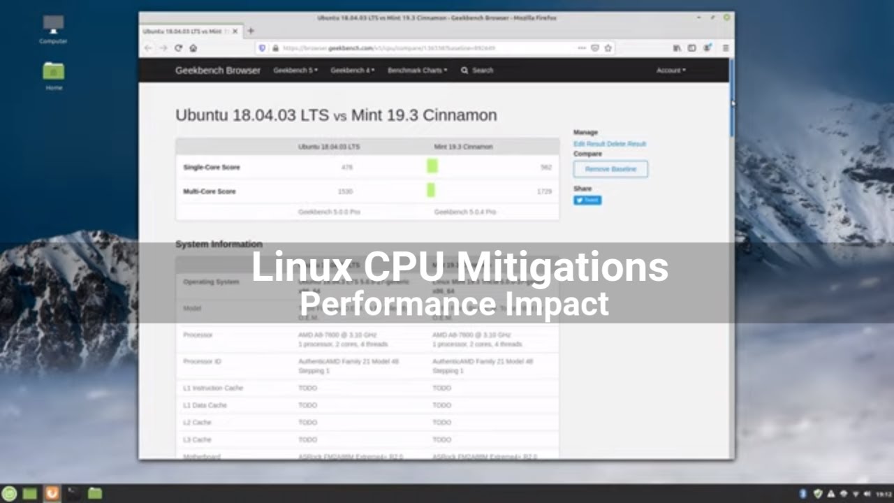 Linux CPU Mitigations - Performance Impact for older AMD CPUs | Linux ...