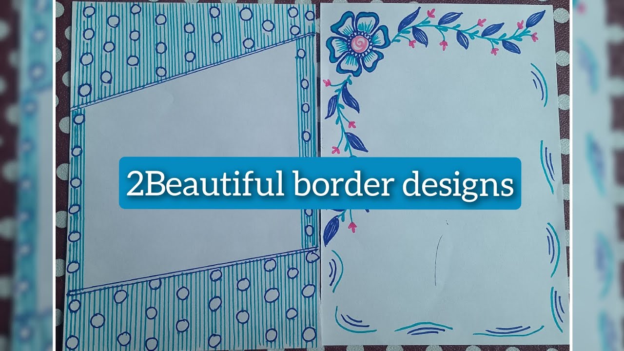2 Blue 💙 Border Design/Project Work Designs /Project Design/Front Page ...