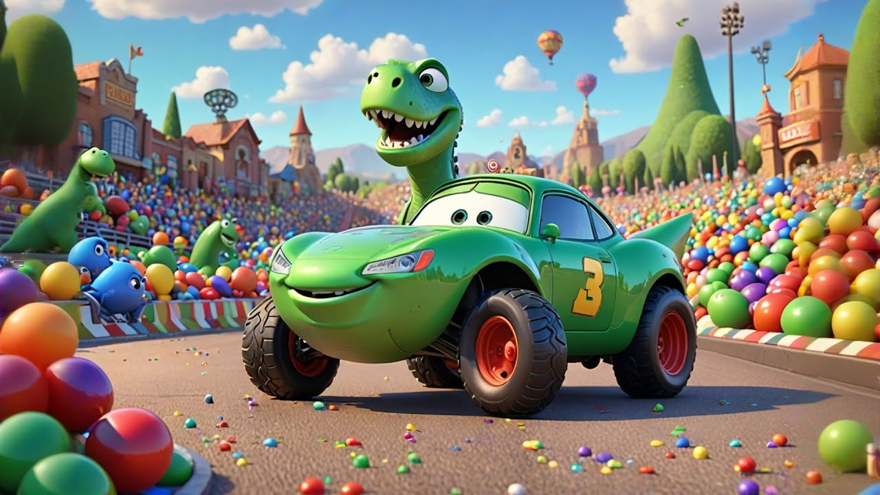 Racing Rex and the Hot Wheels Rally | Dino Car Song for Kids | Speedy ...