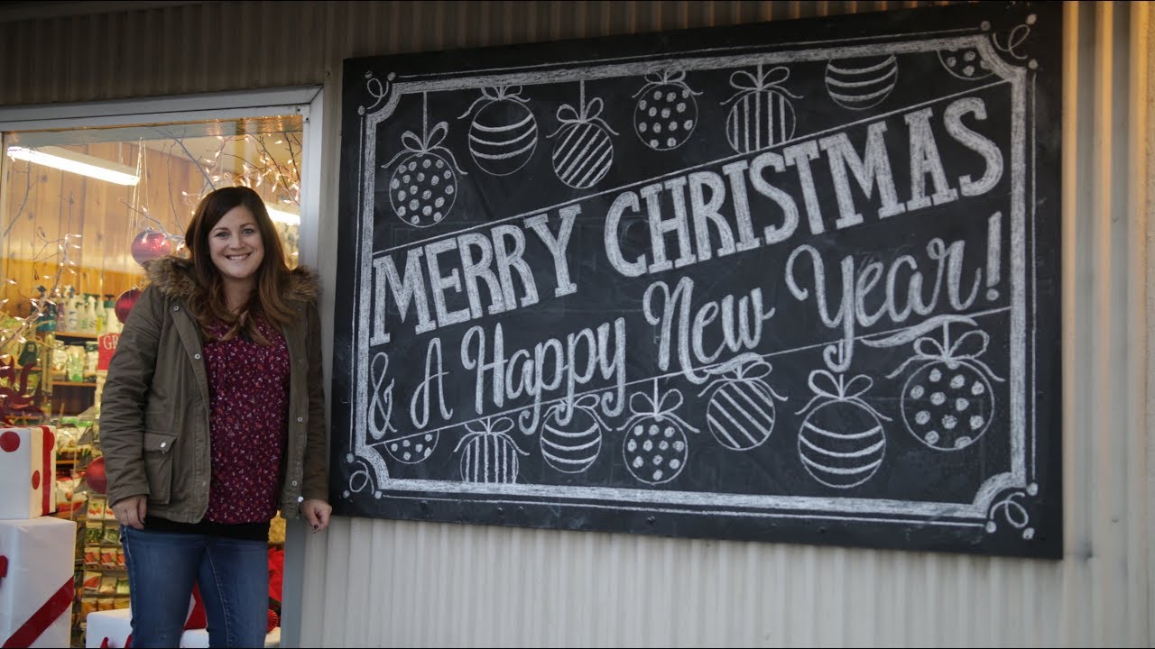 Holiday Open House + Chalkboard Art