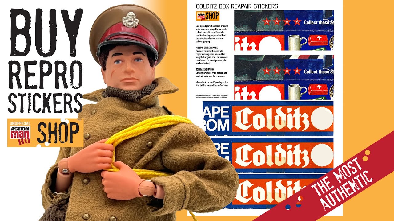 Repairing Vintage Action Man Colditz Boxes - YouTube