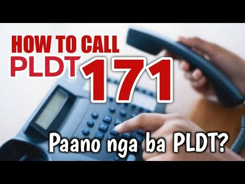 HOW TO CALL PLDT 171/ Tagalog version - YouTube