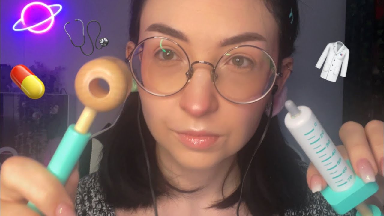 ASMR doctor medical checkup | wood sounds, tapping - YouTube