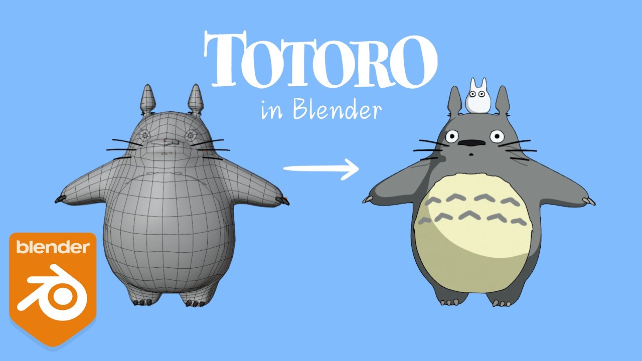 Studio Ghibli in Blender Tutorial/How to make Totoro - YouTube