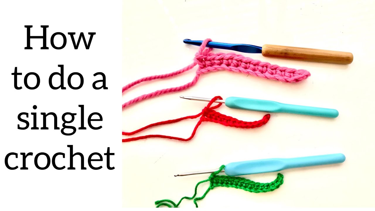 How to do a single crochet | absolute beginner’s tutorial | single ...