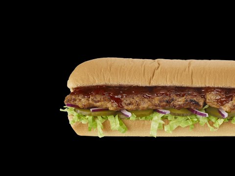 Subway® NEW BBQ Pork Rib Sandwich - YouTube