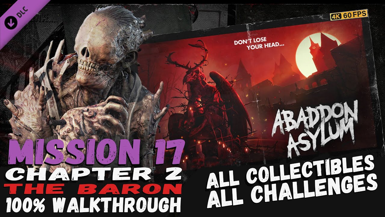Zombie Army 4 DLC Mission Abaddon Asylum Chapter 2 The Baron - YouTube
