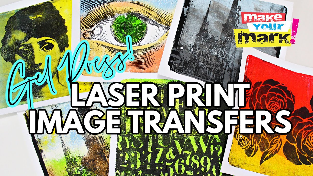 Images Transfers with Laser Prints on a Gel Press - YouTube