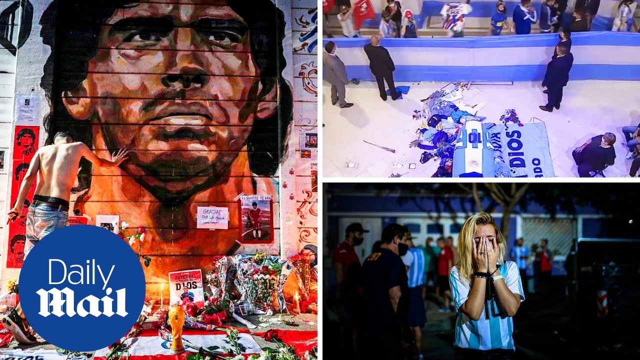 Diego Maradona: Huge crowds pass coffin of Argentina football legend in ...