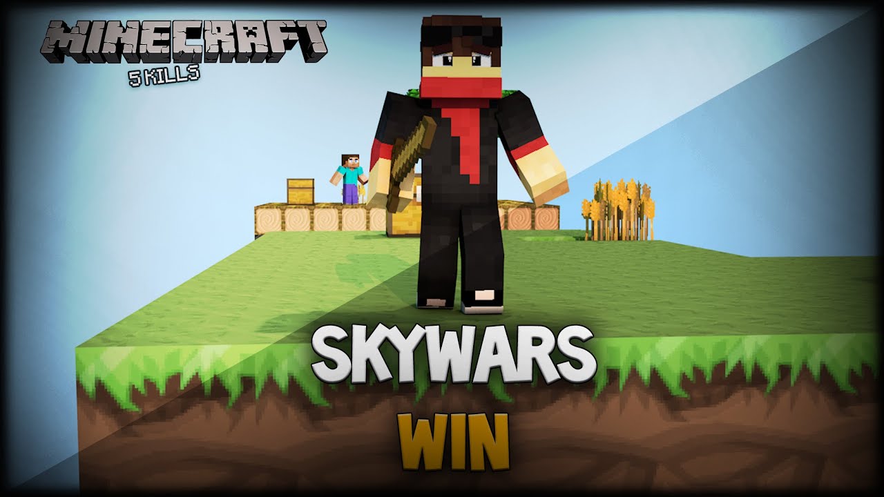 Minecraft-SkyWars 5 kill WIN - YouTube
