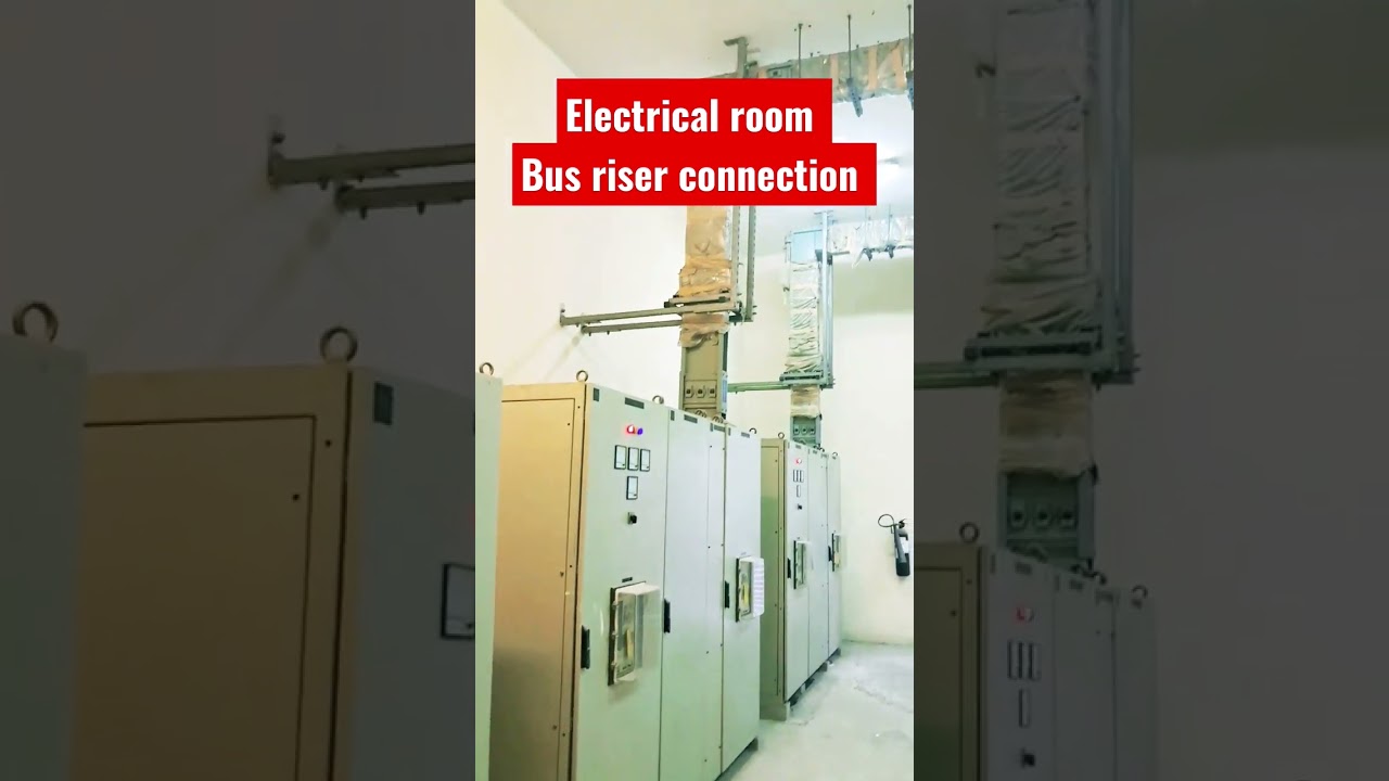 #shorts || #electrical room bus riser connection || - YouTube