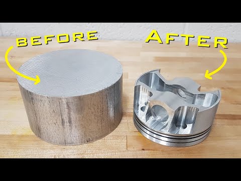 Making an 11000rpm F1 Style Piston - Project XF1 Part 2 - YouTube
