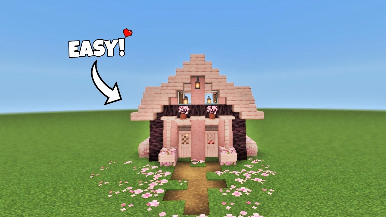Minecraft: Starter Cherry House 🏡 EASY To Build (Tutorial) - YouTube