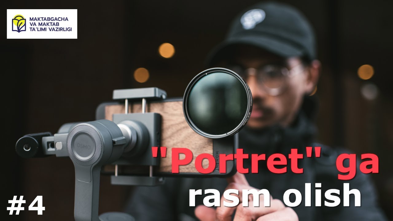 Mobilografiya. 4- dars. Tabiiy yorugʻlikdan foydalanib "Portret" rasm ...