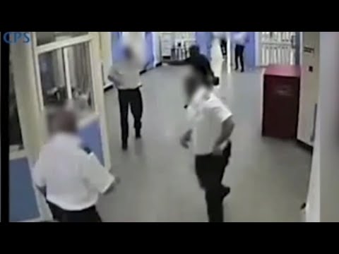 Footage from inside HMP Full Sutton Prison. Inmate goes off his head ...