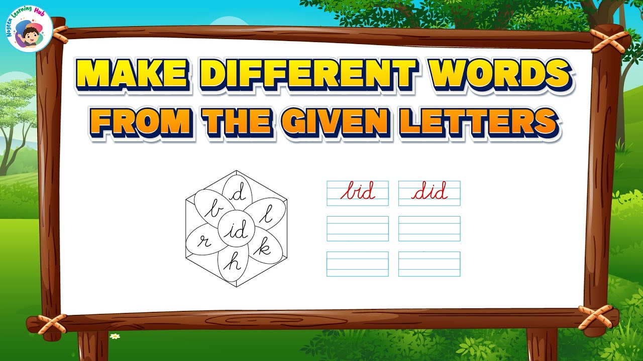Make words from the given letters - YouTube