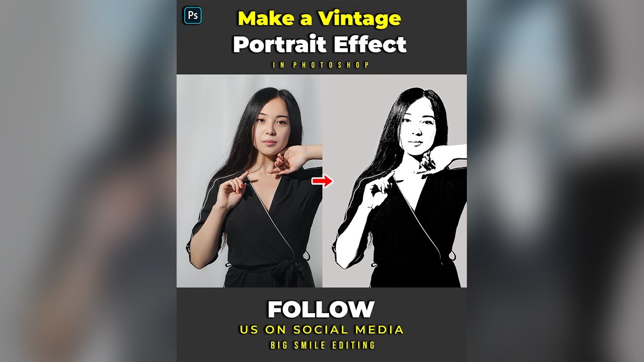 How To Make a Vintage Portrait Effect - Photoshop Tutorial - YouTube