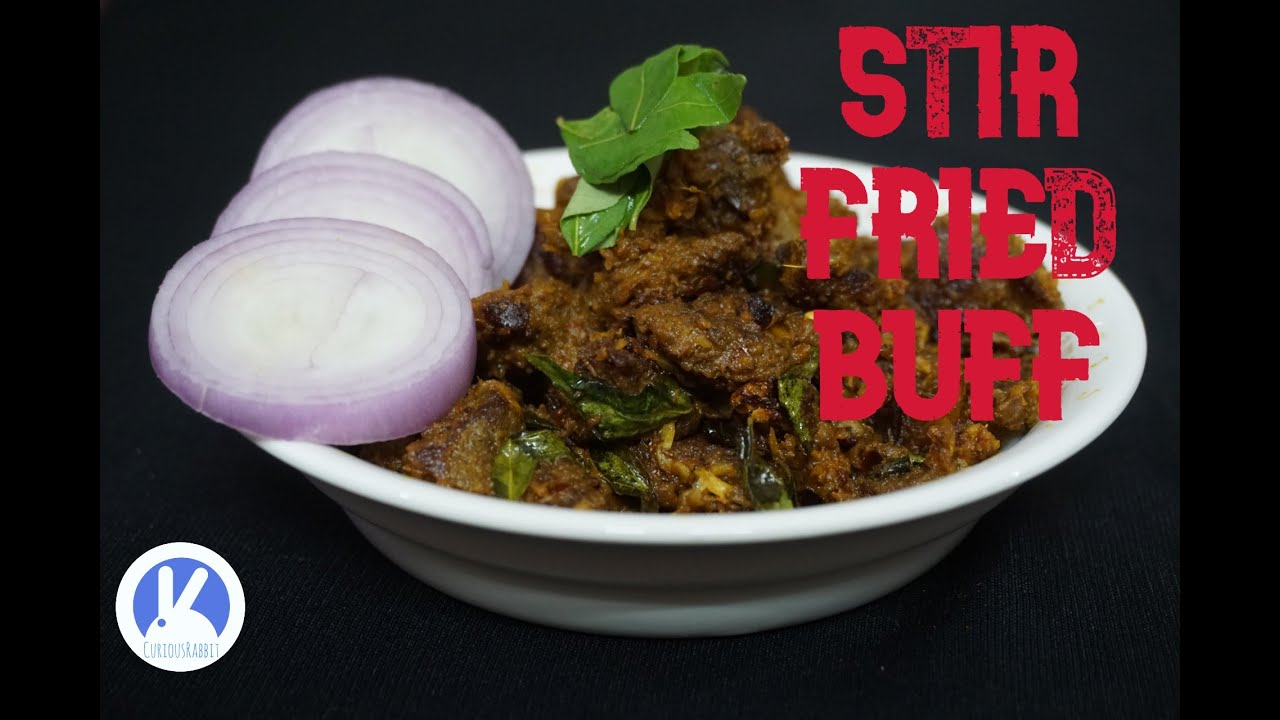 Stir fried buff with curry leaves| CuriousRabbit - YouTube