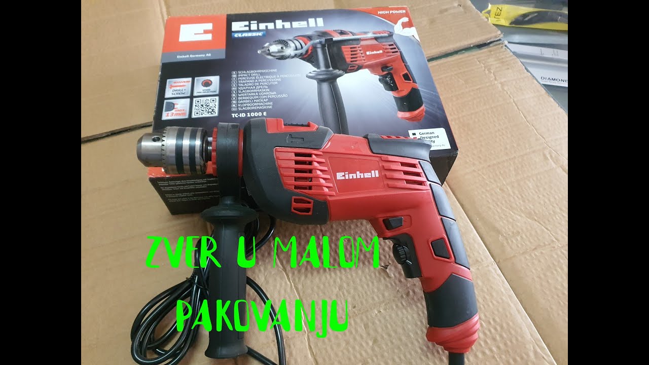 Einhell TC-ID 1000 unboxing i test - YouTube