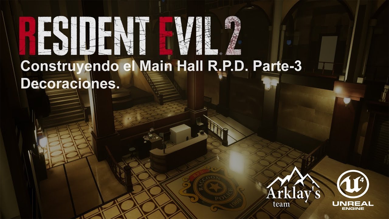 RE2 Remake construyendo el R.P.D. Main Hall Capitulo-3 Decoraciones ...