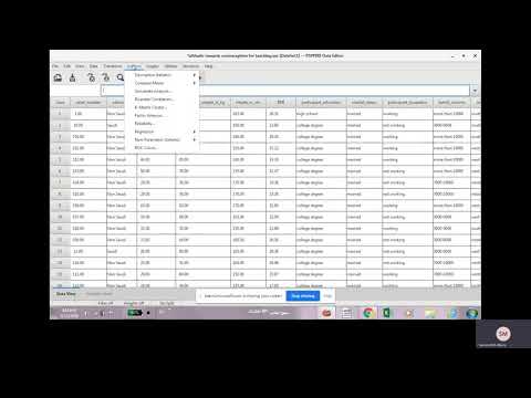 Draw tables and graphs by PSPP - YouTube