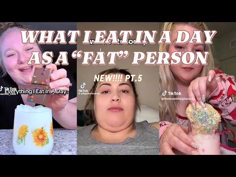 WHAT I EAT IN A DAY AS A “FAT” PERSON 🍫🍩🍪|| TIKTOK COMPILATION||