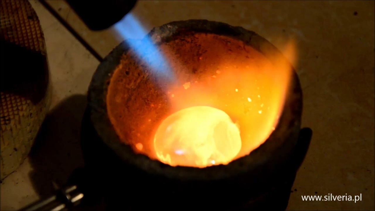 The beauty of melted silver - YouTube