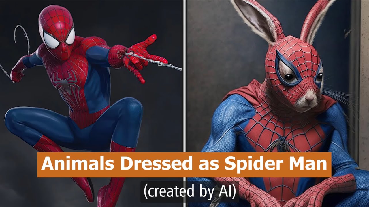 Animals Dressed as Spider Man | Created by AI - YouTube