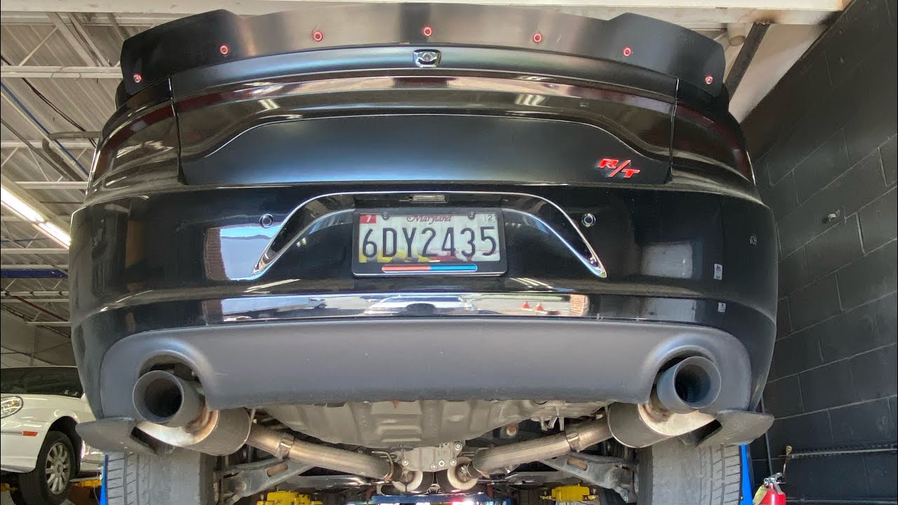 Dodge Charger RT Custom Straight Pipe Setup - YouTube